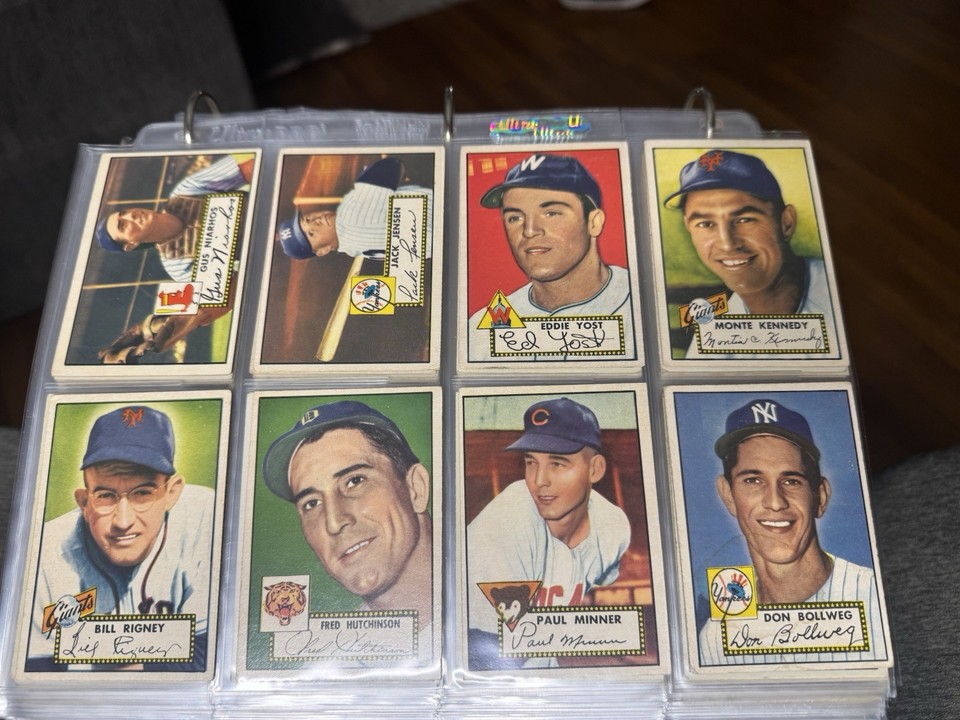 1952 TOPPS BASEBALL COMPLETE SET LOW# 1-310 PSA w/ WILLIE MAYS PSA 1 ...