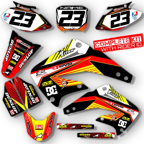 1998 1999 HONDA CR 125 DIRT BIKE GRAPHICS KIT CR125 MOTOCROSS MOTOCROSS ...