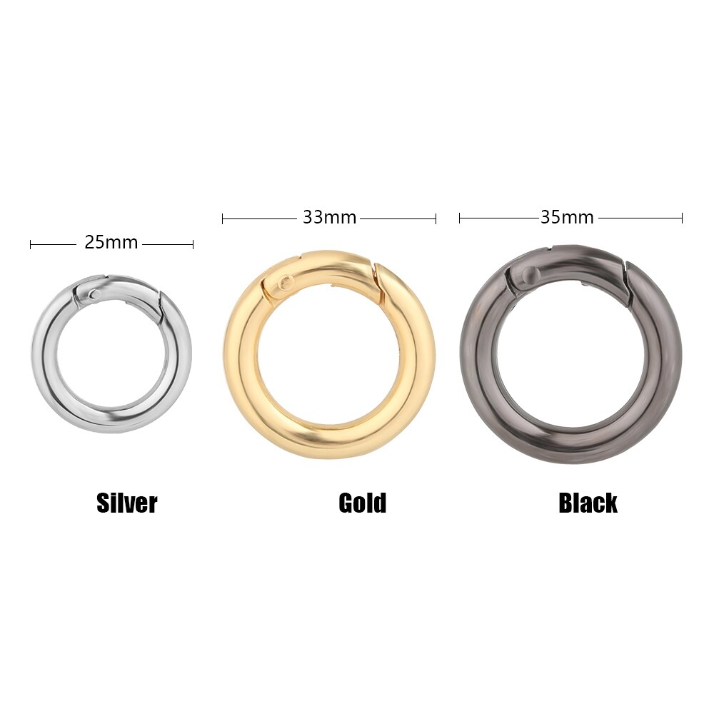 Bag Belt Buckle Spring O-Ring Buckles Snap Clasp Clip Carabiner Purses ...