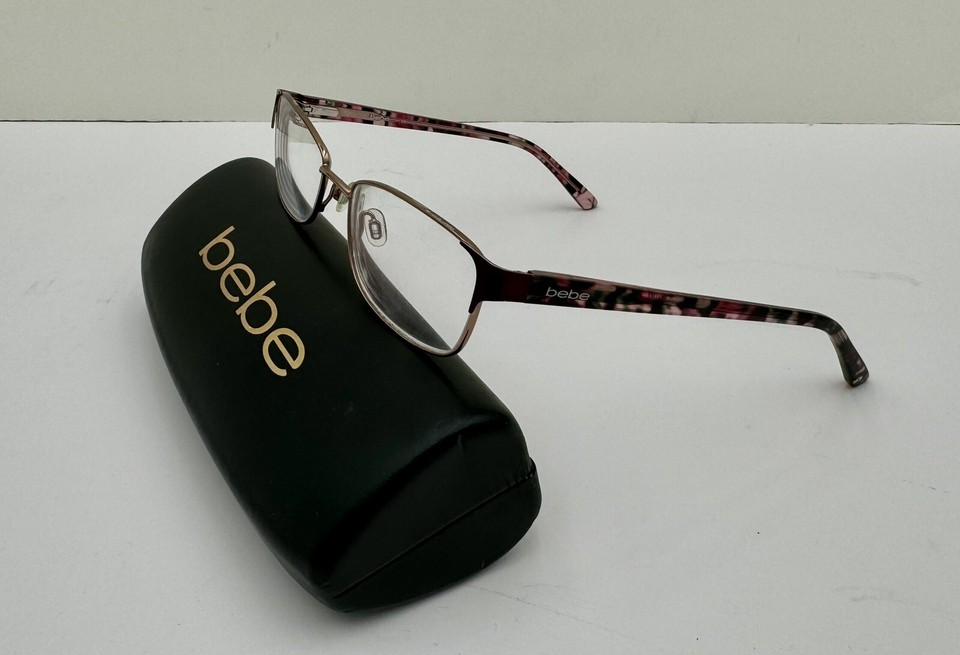 bebe Eyeglasses Frames BB5144 770 Rose Gold 51-17-135 With Case | eBay