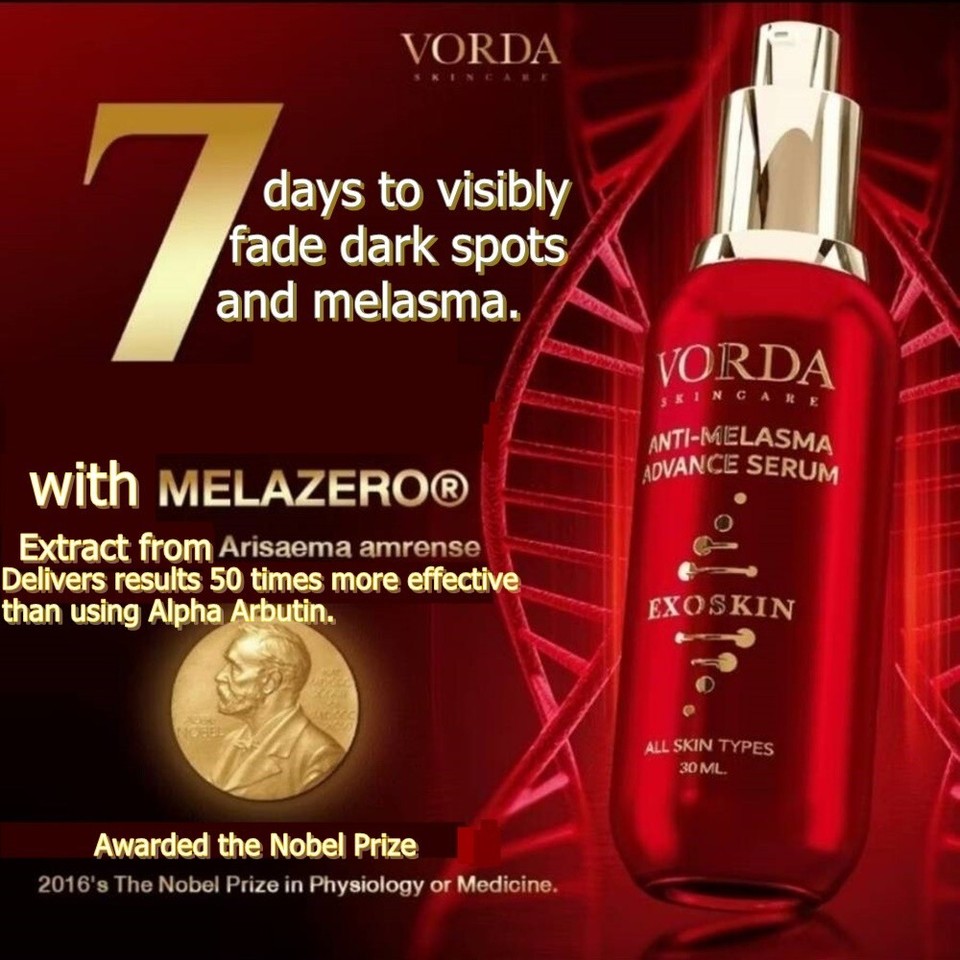 2X NEW VORDA Anti-Melasma Advance Serum Exoskin Freckles Red Black ...