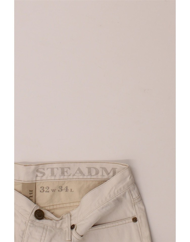 BURBERRY Mens Straight Jeans W32 L34 White Cotton DM09 | eBay