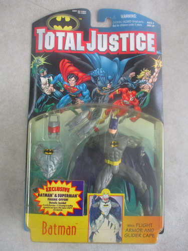 Total Justice Series 1 Batman 5 Inch Action Figure 1996 Kenner MIP for ...