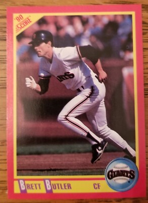 Brett Butler San Francisco Giants 1990 Score Baseball Card #236 MT | eBay