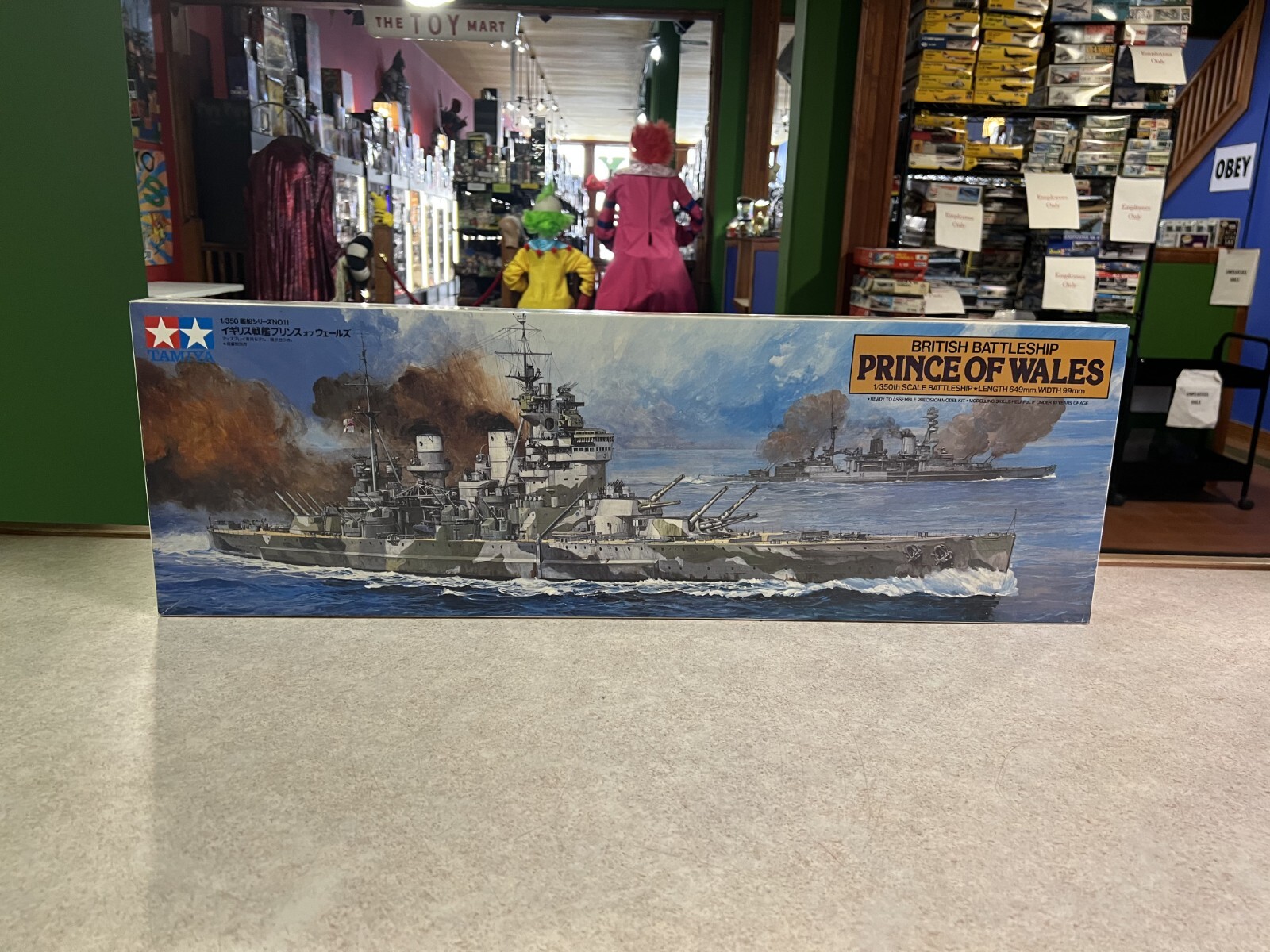 BIG Model Kit Unused NEW Tamiya British Battleship Prince of Wales 1 ...
