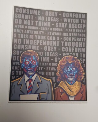 THEY LIVE Movie (1988) STICKERS 🎬 🎞 🎥 🎦 📽 🎟 | eBay