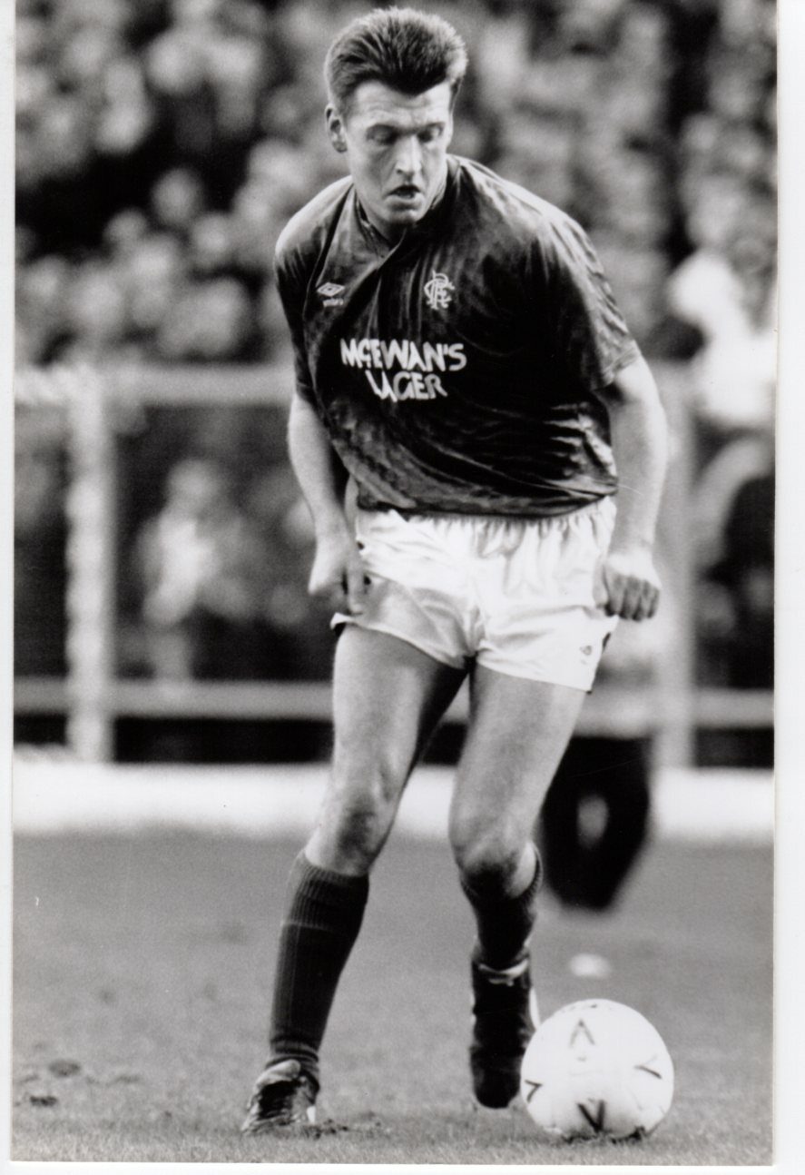 Original Press Photo Glasgow Rangers Nigel Spackman 1990 | eBay