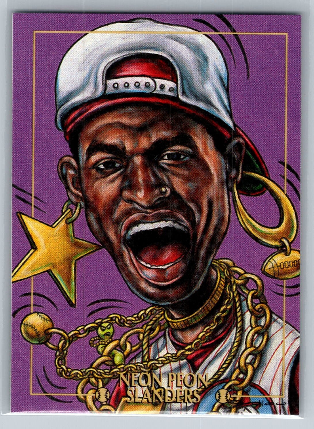 1993-95 Cardtoons - Neon Peon Slanders - Deion Sanders #94 | eBay