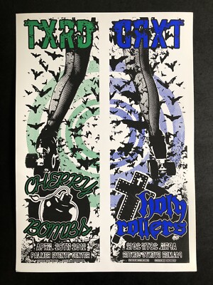 TXRD Texas Roller Derby Screen Printed Bout Poster - Limited Edition HR ...