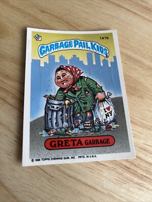 1986 Topps Garbage Pail Kids GRETA GARBAGE #141B Trading Card NRMT (b4 ...