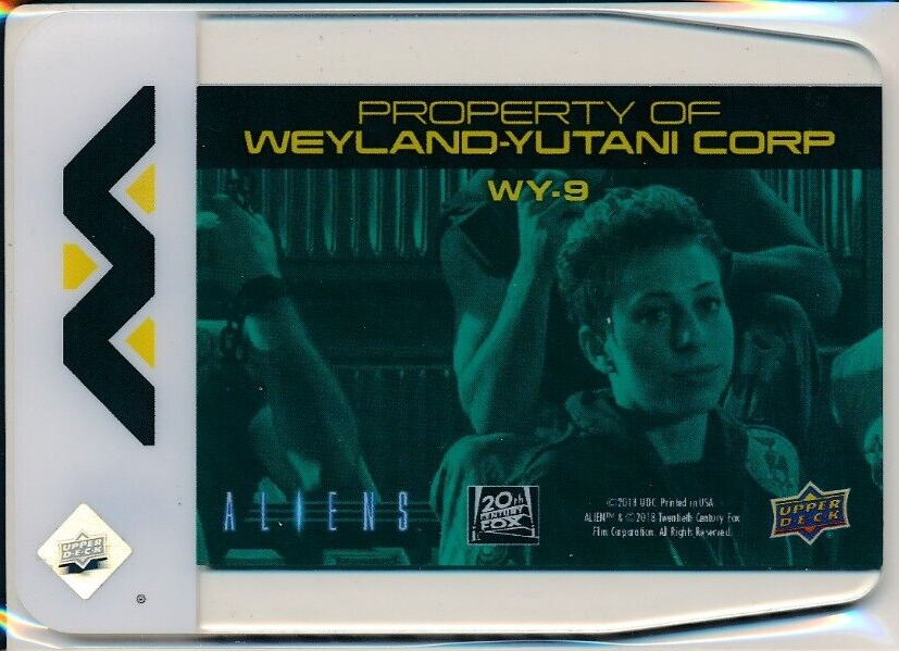 Upper Deck Aliens Weyland-Yutani Space Corp Corporal Ferro #WY-9 A2173 ...