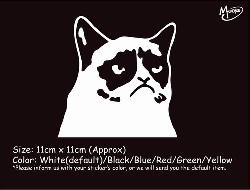 GRUMPY CAT funny reflective car truck stickers Best gift presents ...