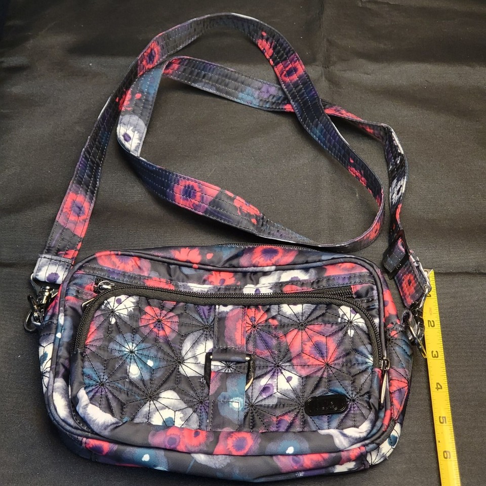 Lug Carousel Quilted Crossbody Bag With Floral Print Convertible EUC | eBay
