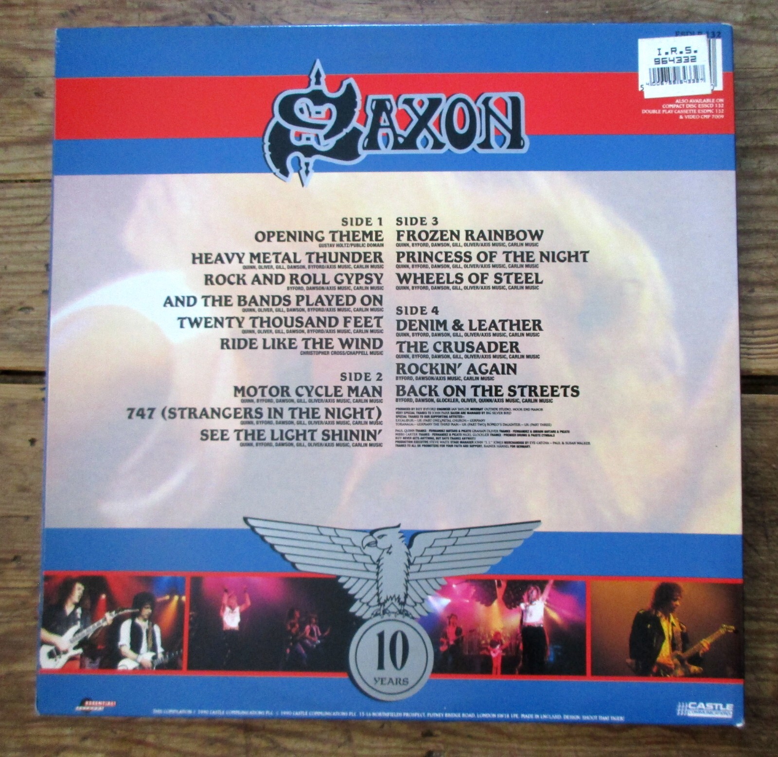 SAXON - Greatest Hits Live! (1990) 2 x Vinyl, LP, ESDLP 132 - Heavy ...