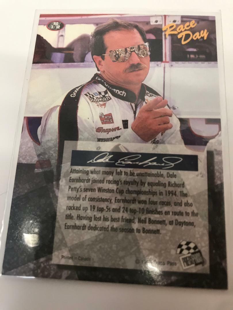 Dale Earnhardt (Race Card ( Race Day race card. 3/12 ) | eBay