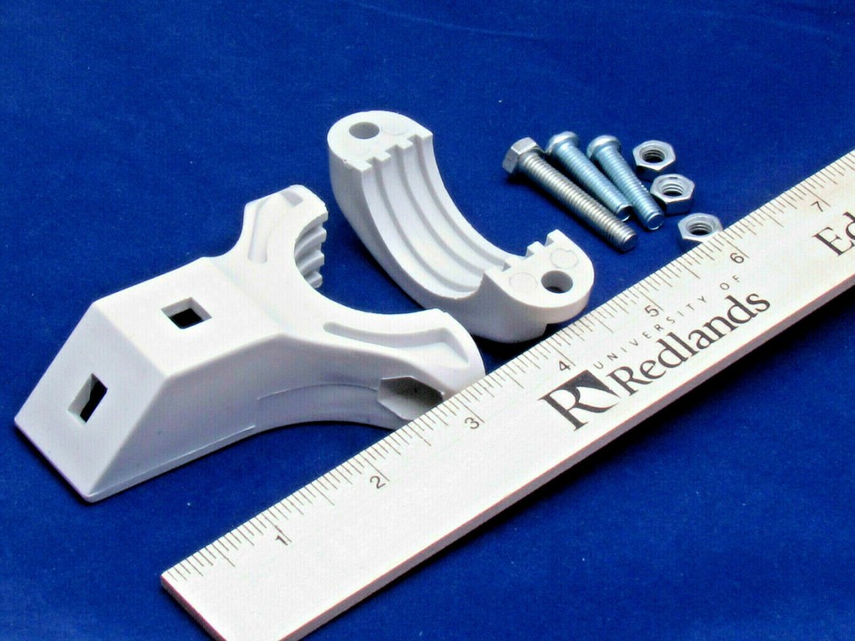 LOT OF 2 UNIVERSAL SINGLE 40MM LNB BRACKET HOLDER MOUNT SATELLITE DISH ...