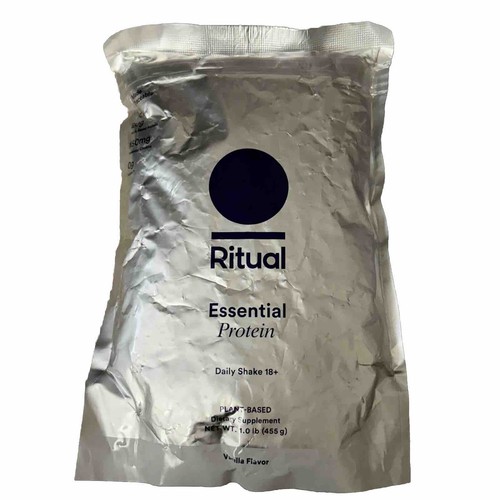 Ritual 18+ Essential Protein Powder Plant Based Vanilla Flavor 1.0lb ...