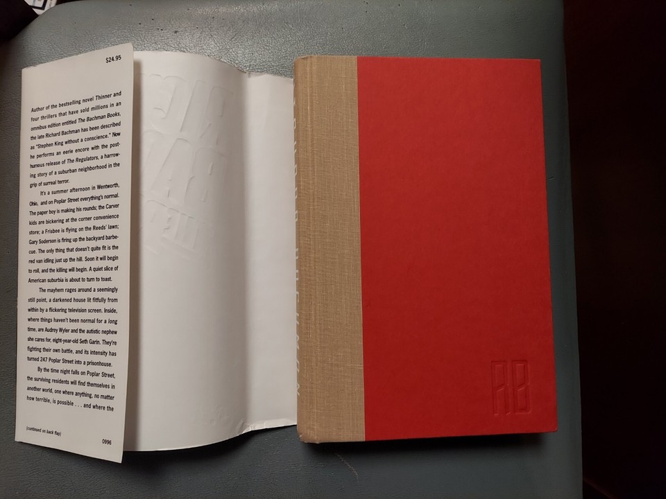 The Regulators by Richard Bachman (1996, Hardcover) 9780525941903| eBay