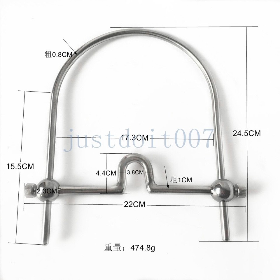 Stainless Steel New Collar Open Mouth Gag Restraint Oral Bandage | eBay UK