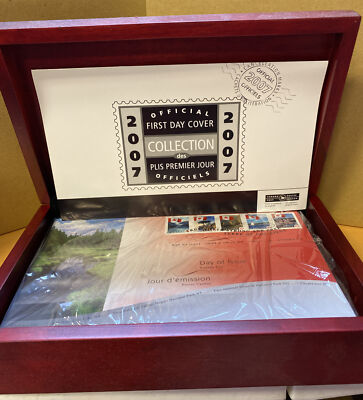 2007 Canada Post Offical First Day Cover Collection FDC Wooden Keepsake ...