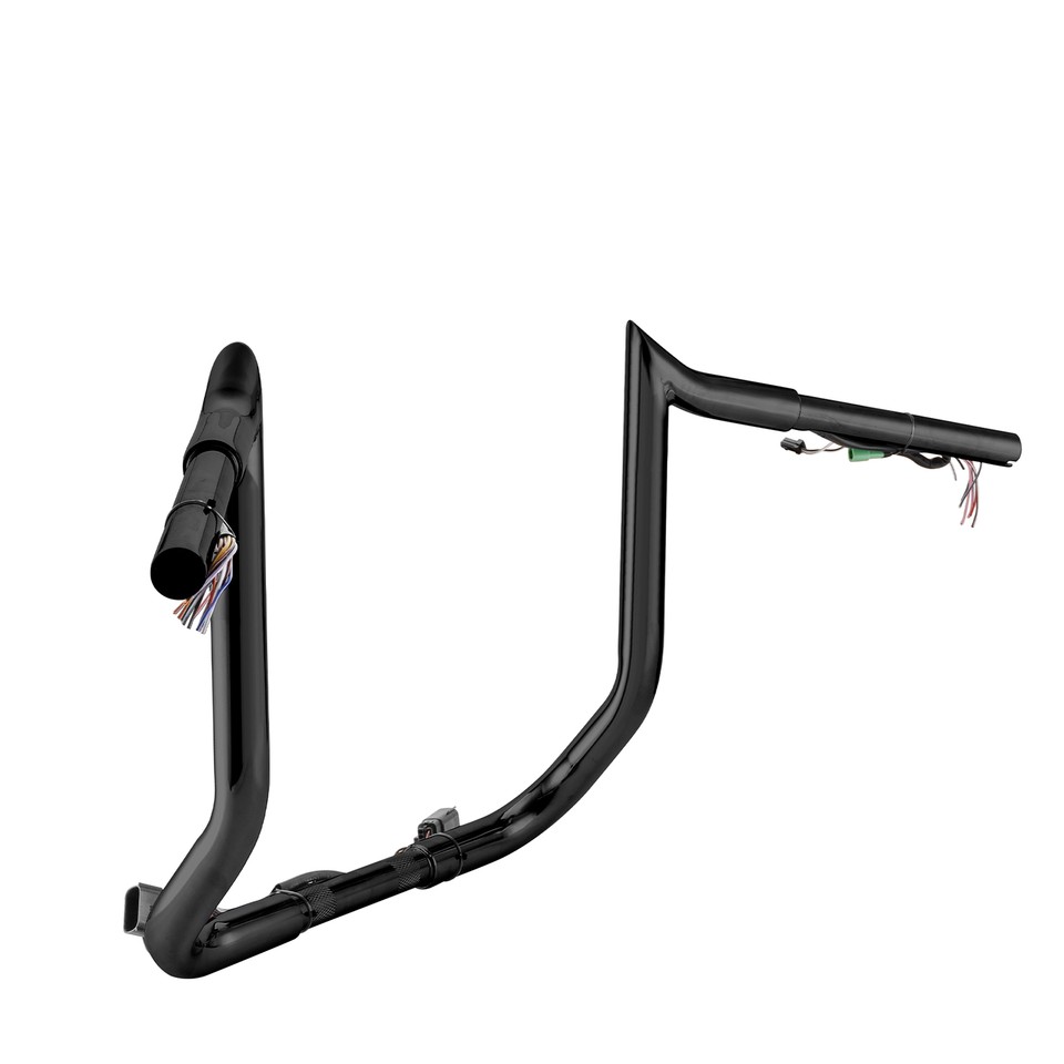 Pre-Wired 12" Rise Meathook Handlebar For Harley Ultra Limited FLHTK ...