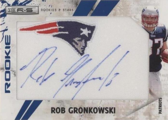 2010 Panini Rookies & Stars - Rookie Rob Gronkowski #293 Blue Team Logo ...
