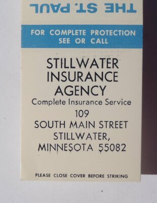 1970s? St. Paul Insurance Companies Agency Stillwater MN Washington Co ...