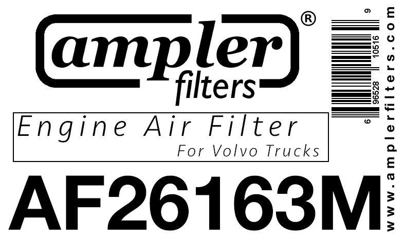 Volvo VNL, VN, VNM Truck Engine Air Filter - AF26163M, 20411815 RS4642 ...