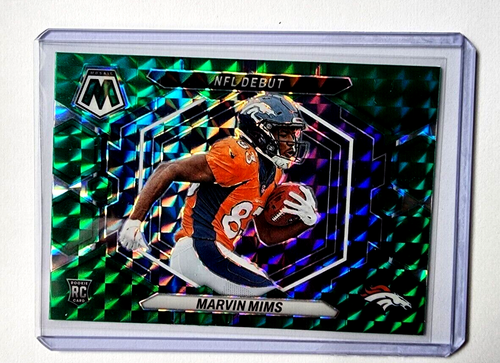 2023 Panini Mosaic Marvin Mims Debut Rookie Mosaic Yellow Reactive ...