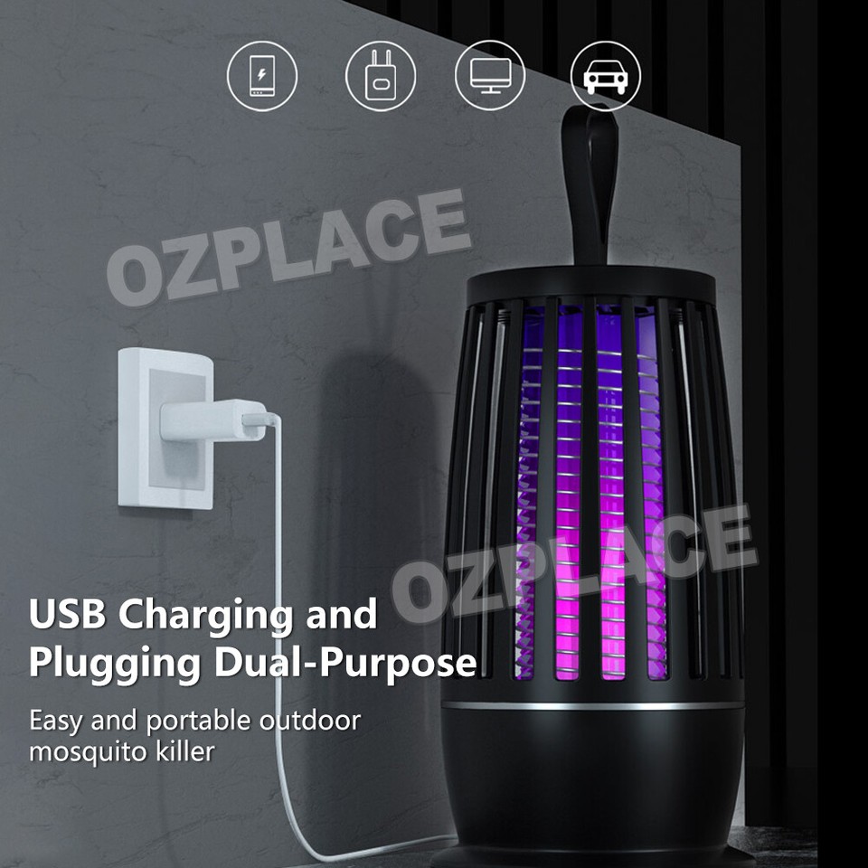 LED Electric Mosquito Killer Lamp USB Fly Trap Insect Bug Zapper ...