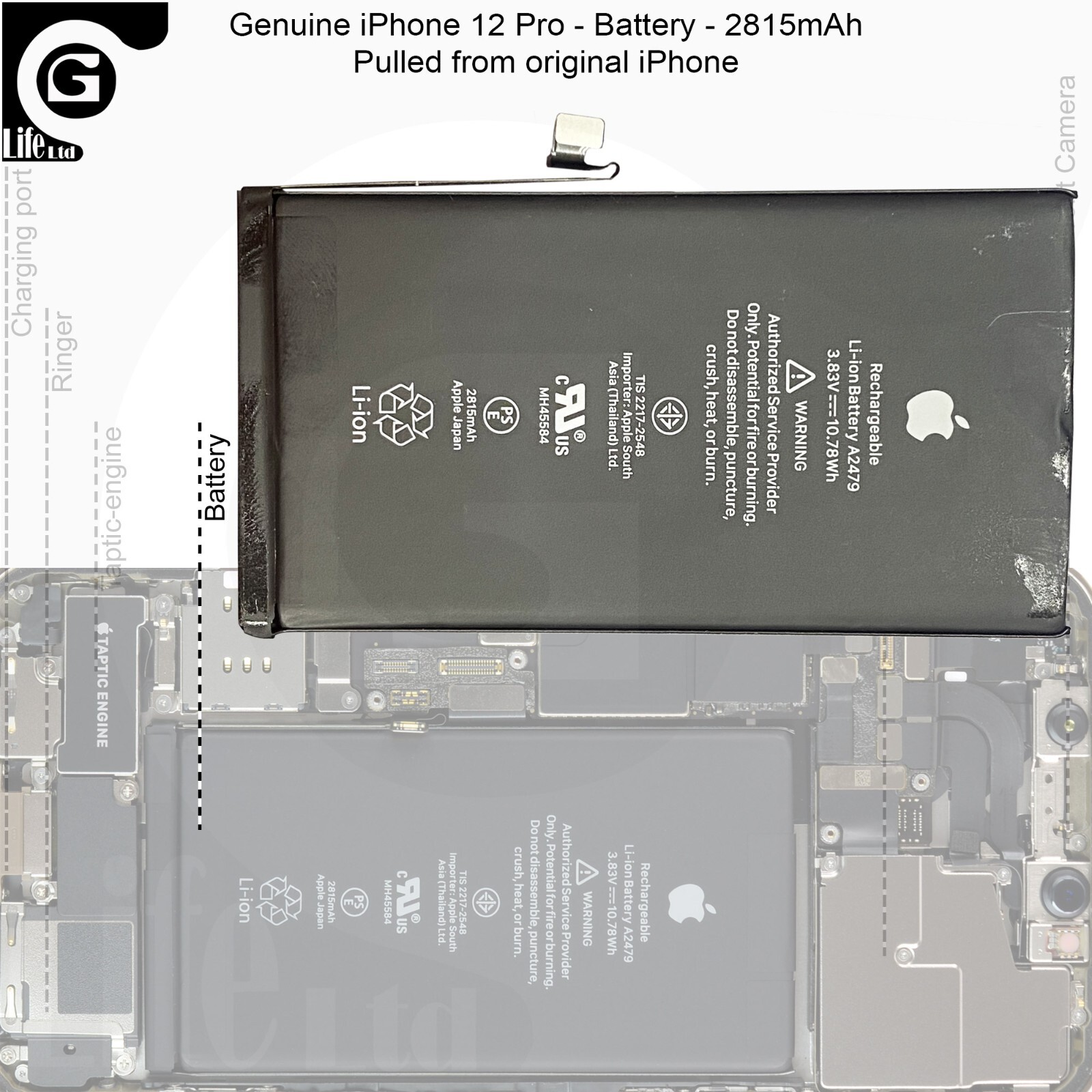 Genuine Original Apple iPhone Batteries over 90% Capacity Used Grade A ...