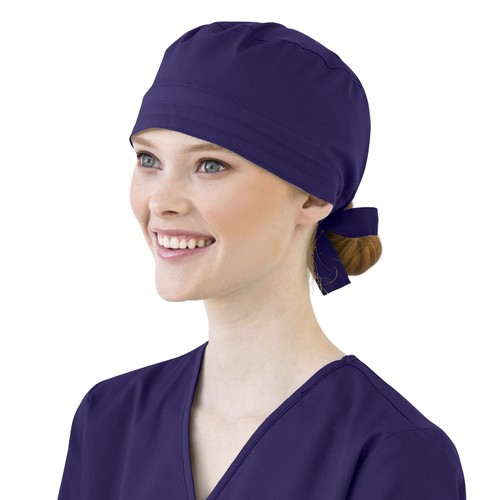 Elastic Band Mens Unisex Scrub Cap Hat Black Surgical One Size Grape | eBay