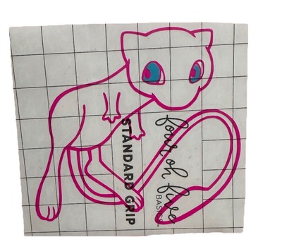 New Mew Pokemon Pink Blue Decal Sticker Permanent Vinyl Handmade 4” | eBay