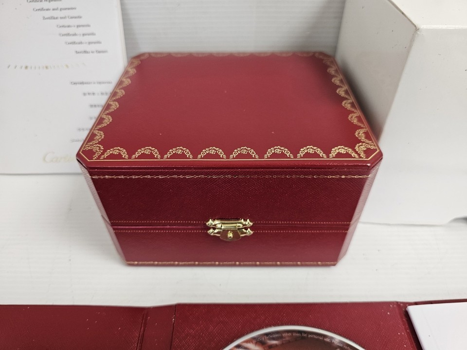 Cartier Watch Box Set w/ Outer Box Papers DVD Pillow Authentic | eBay