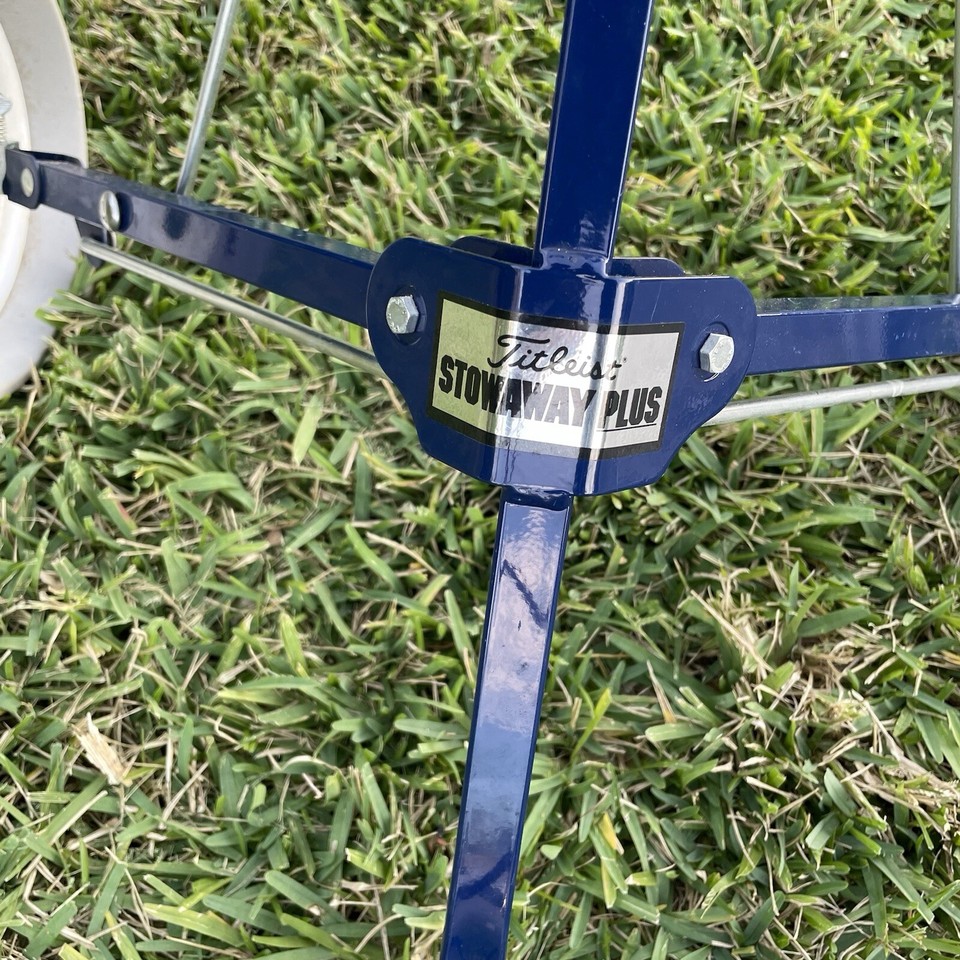 Vintage Titleist Stowaway Plus 2-Wheel Folding Golf Cart Easy Folding ...