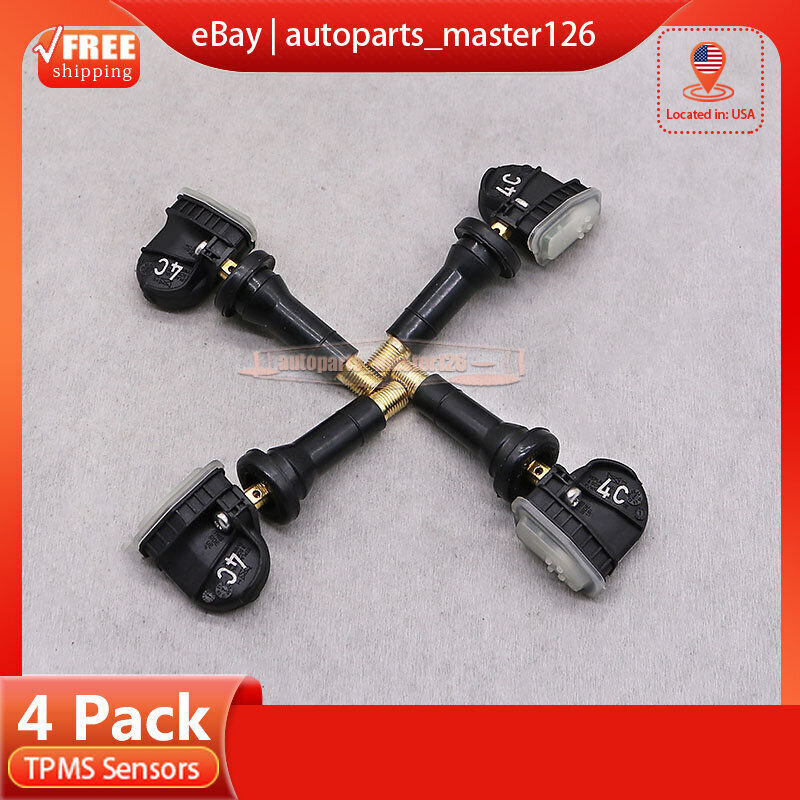 4x NEWEST 433MHz TPMS Tire Pressure Sensor 13540603 For GMC Chevy Buick ...
