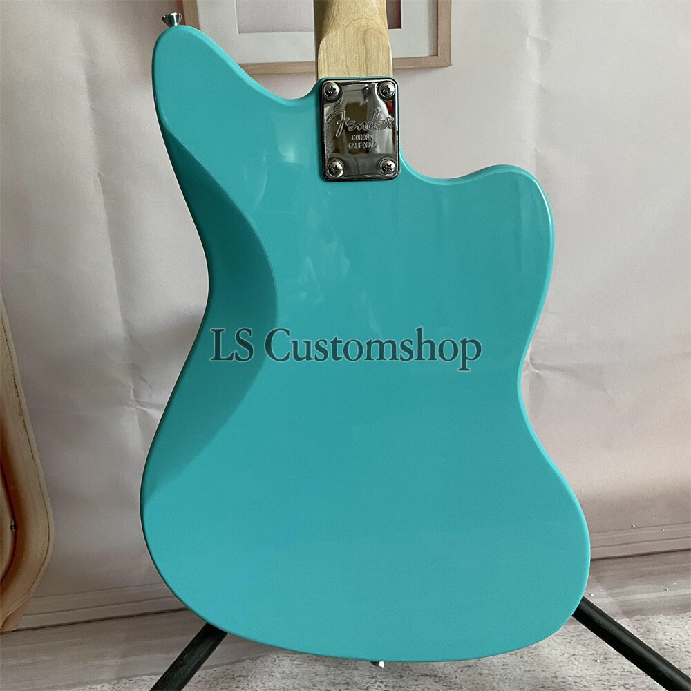 Left Handed Jaguar Electric Guitar Solid Body Seafoam Green HH Pickup ...