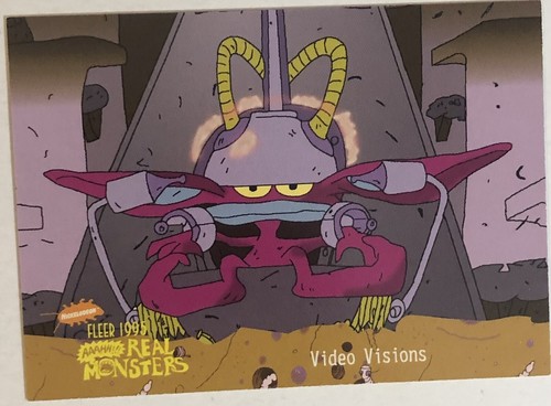 Aaahh Real Monsters Trading Card 1995 #87 Video Visions | eBay