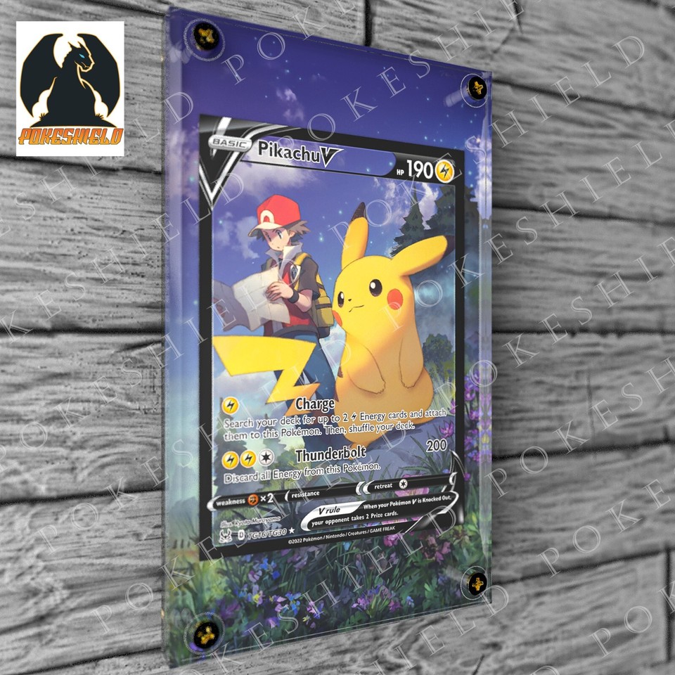 Pikachu V TG16/TG30 Pokémon Extended Art Display Case (CARD NOT ...