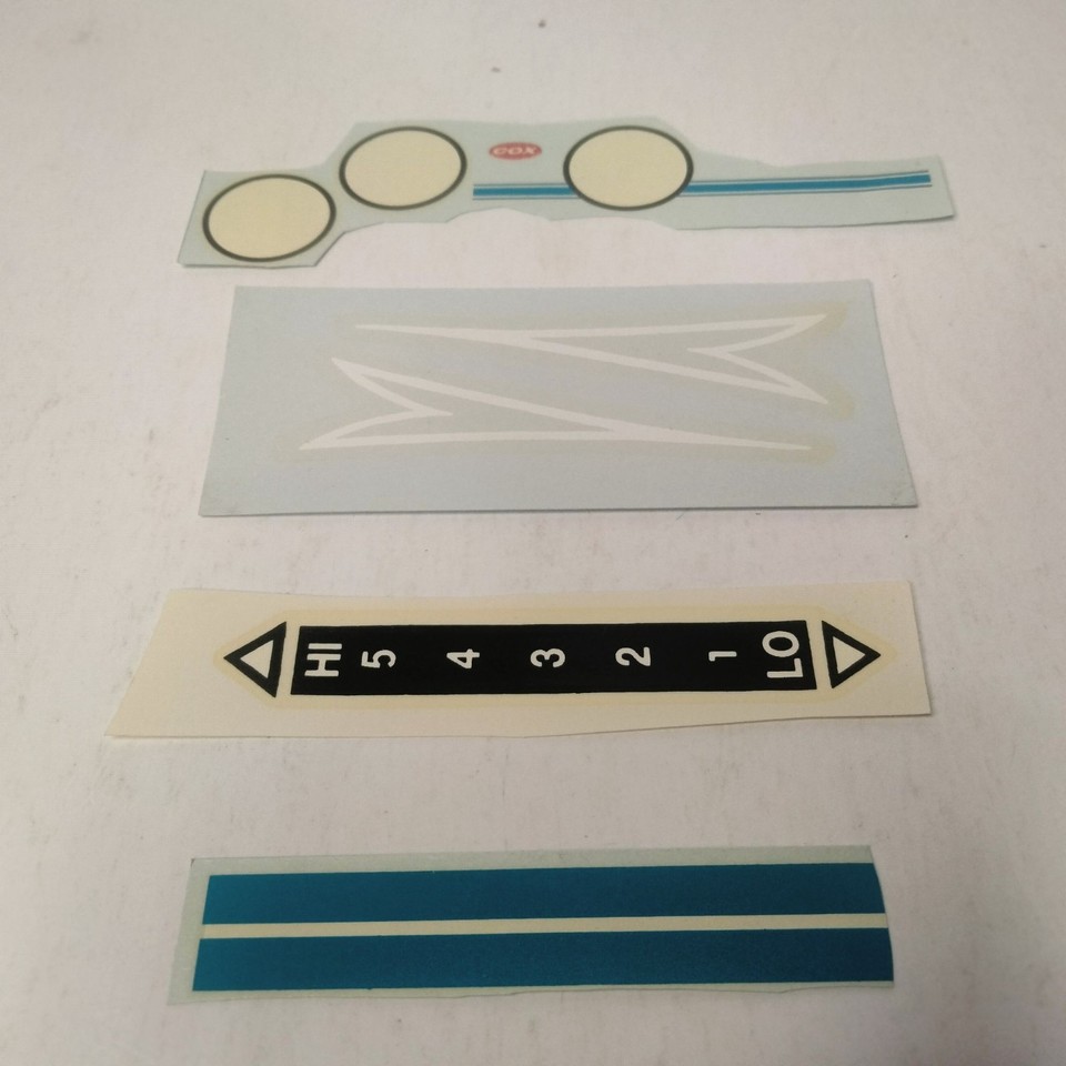 Assorted Vintage Model Car Waterslide Set Replica #'s, Symbols & Logos ...