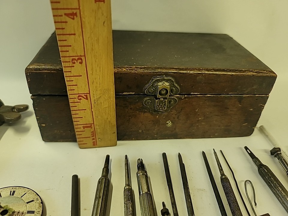 Vintage Watch Maker Tools Watchmakers Clock Anvil Vice Tools LOT with ...
