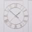 Extra Large 110cm Vintage Cream Metal Roman Numeral Wall Clock Limited ...