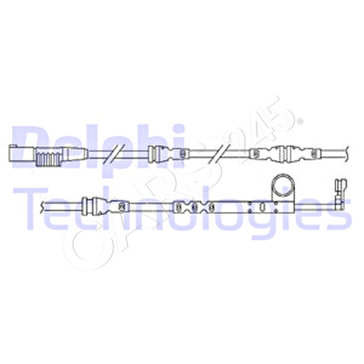 DELPHI Brake Pad Wear Warning Contact Set For LAND ROVER 09-13 LR019401 ...