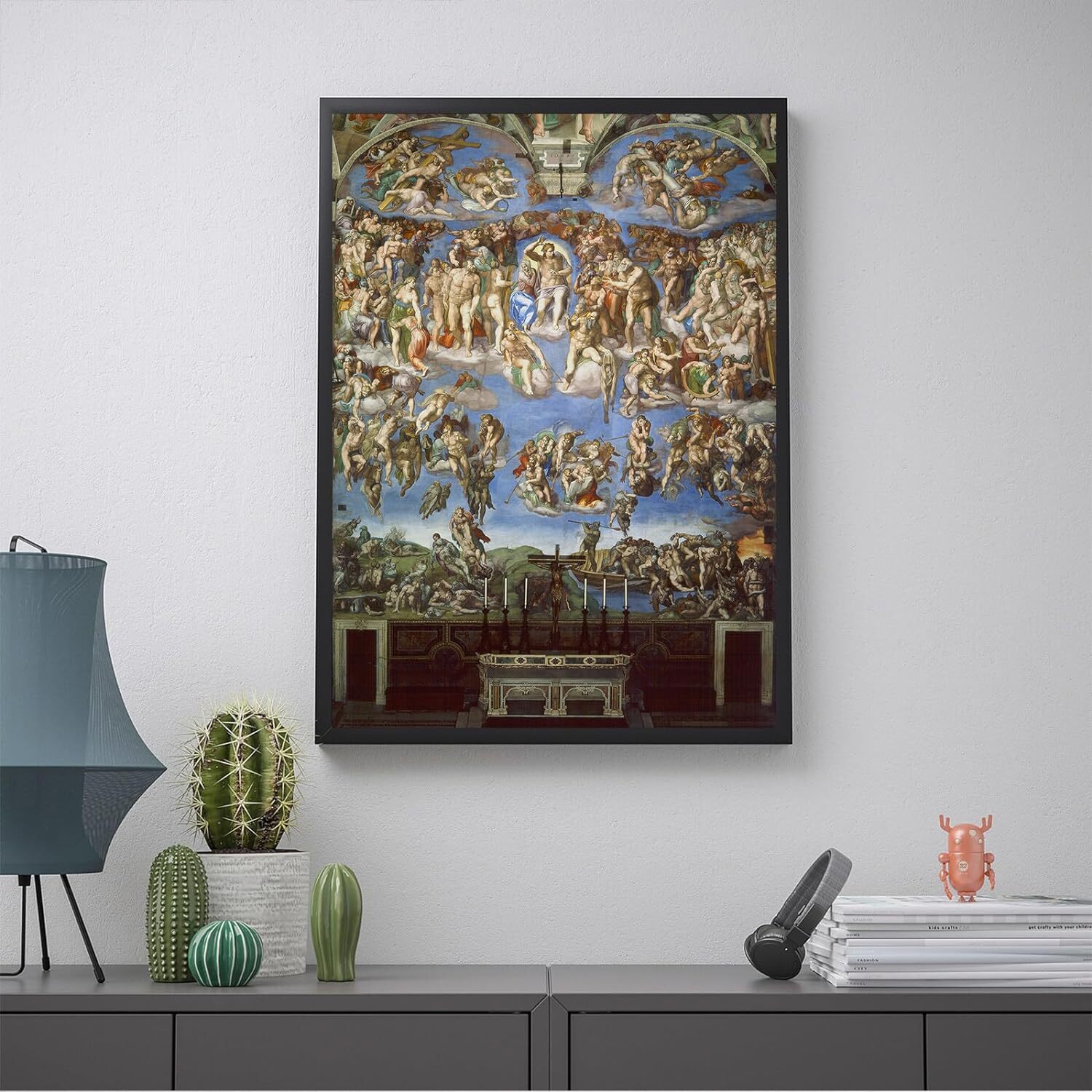 The Last Judgment Painting - Michelangelo Canvas Wall Art - Renaissance ...