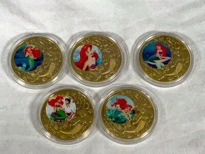 THE LITTLE MERMAID Token Coins LIMITED EDITION COIN SET in Heavy ...