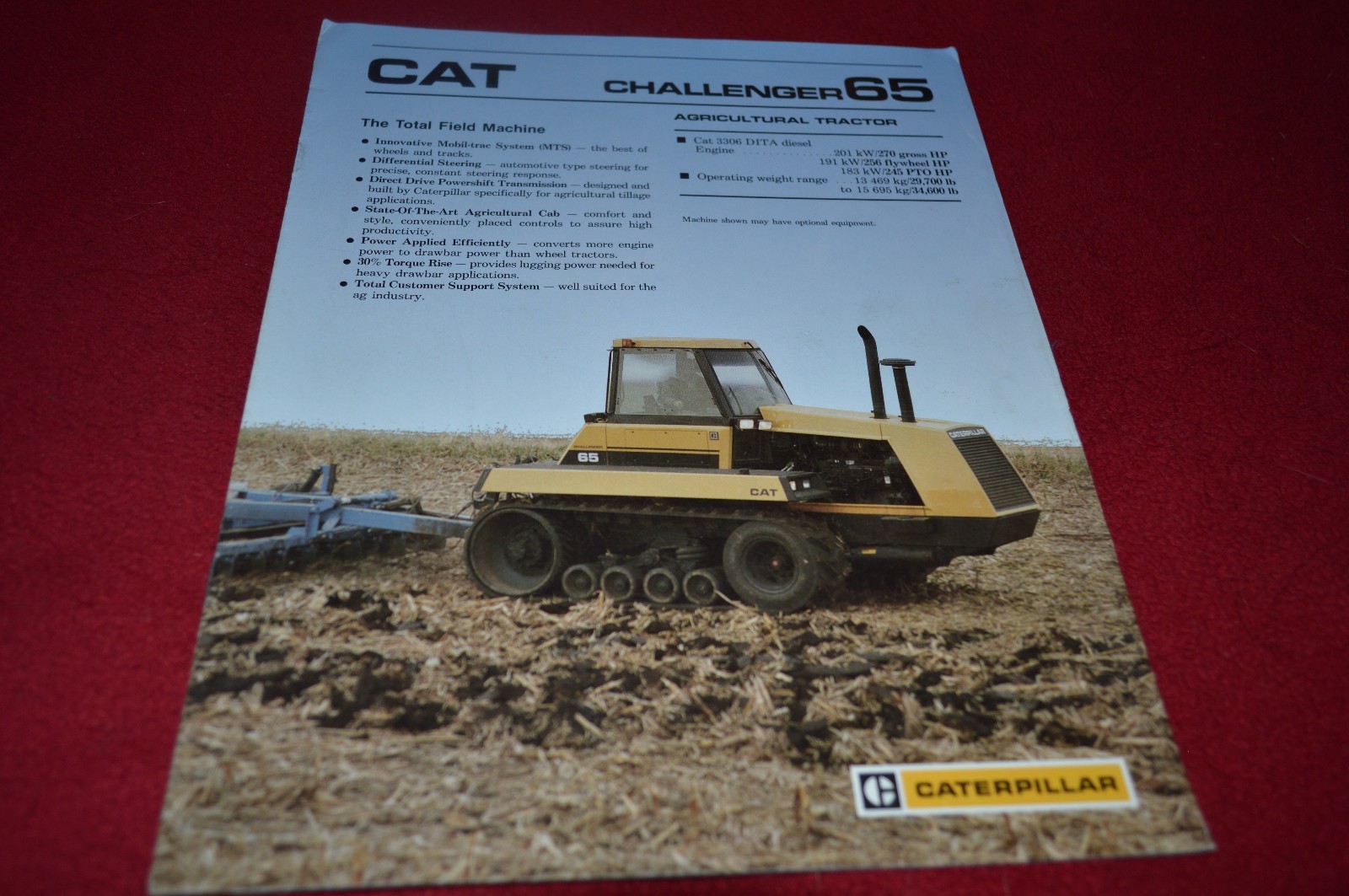 Caterpillar 65 Challenger Dealers Brochure YABE11 | eBay