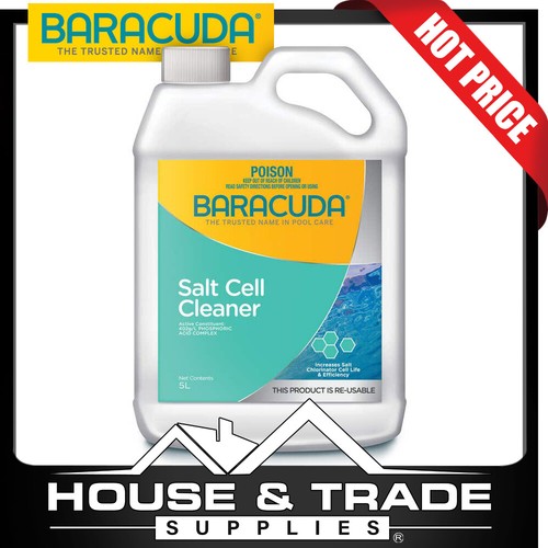 Baracuda Salt Cell Cleaner 5 Litres Increases Chlorinator Cell Life ...