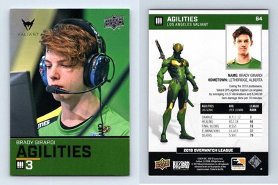 Agilities - LA Valiant #64 Overwatch League 2019 Upper Deck Trading ...