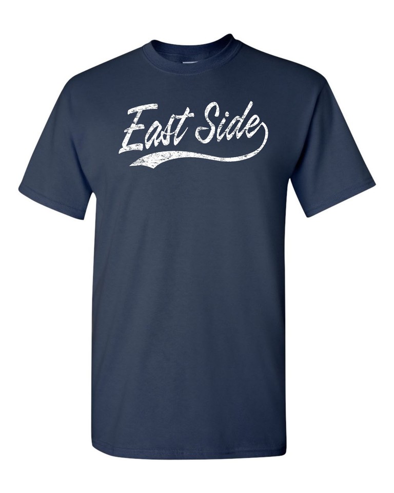 East Side Script Tail Men's Tee Shirt 1760 | eBay