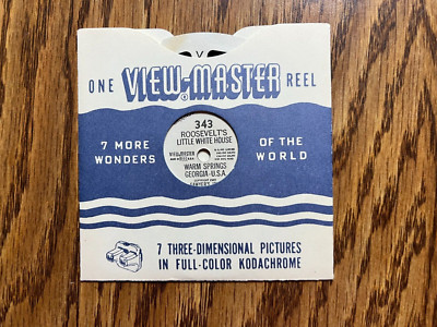 View-Master disc of 7 color pictures of Roosevelt's Little White House ...